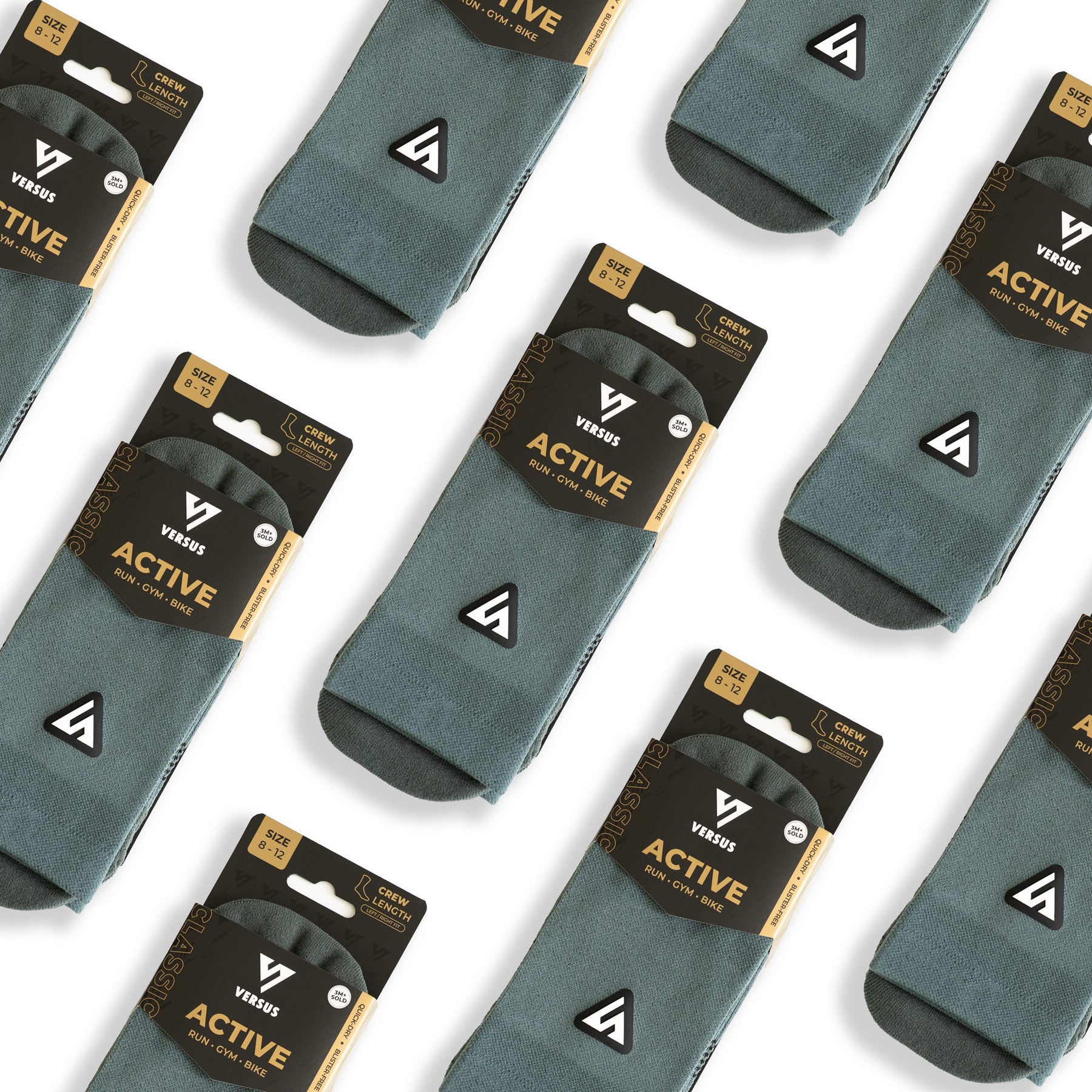 Classic Airforce Active Crew Tab Socks – Versus Socks